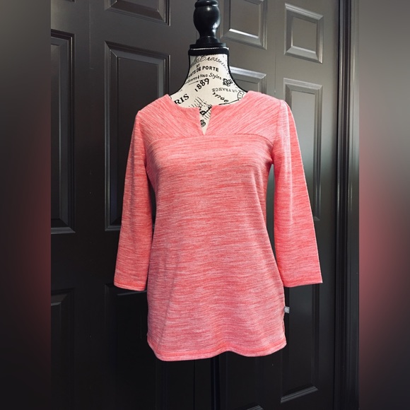 Talbots | Tops | Talbots Coral Pink Top Petit 4 | Poshmark